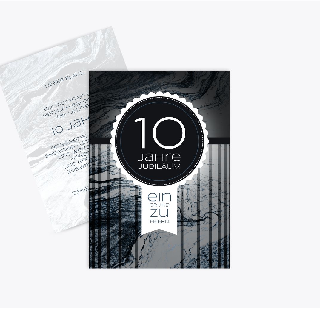 Einzigartige Jubiläumskarten kaufen » für einzigartige Menschen!