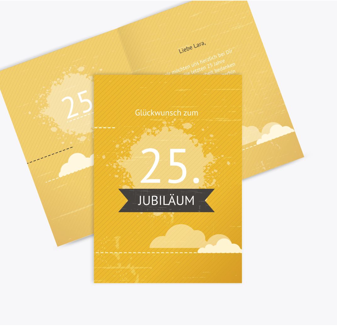 Einzigartige Jubiläumskarten kaufen » für einzigartige Menschen!