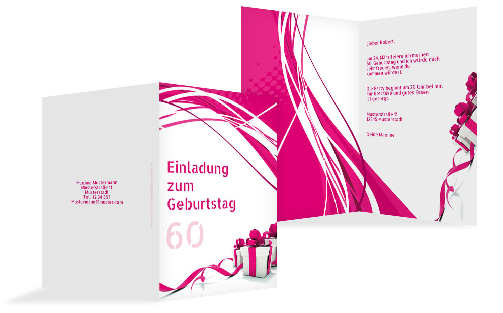 Einladungen zum 60. Geburtstag | Karten-Paradies.de